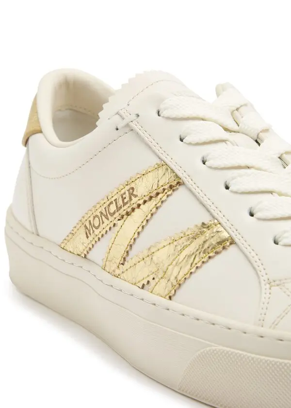Moncler Monaco Panelled Suede Sneakers - Yellow Light