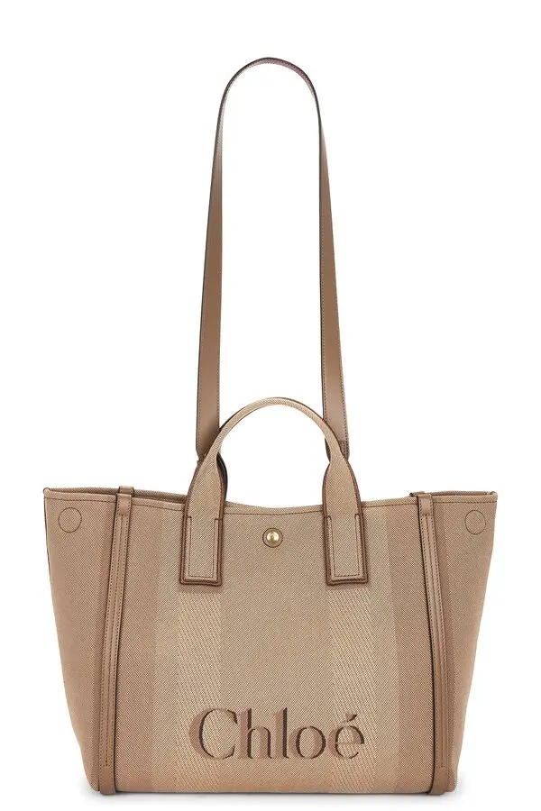 Chloé Medium Carry Tote Bag - Deep Taupe