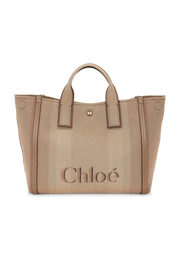 Chloé Medium Carry Tote Bag - Deep Taupe