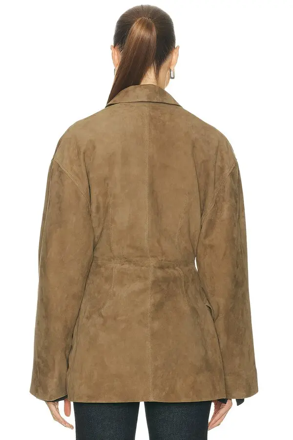 EAVES Salta Suede Jacket - Olive
