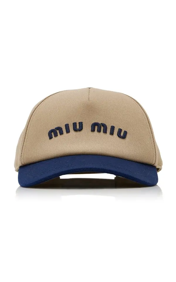Miu Miu Cotton Drill Baseball Cap - Neutral