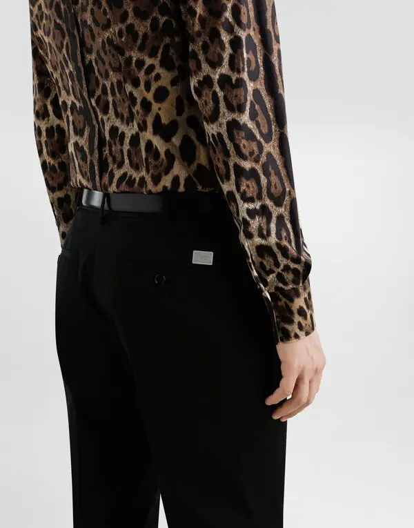 Dolce & Gabbana Cotton Shirt With Leopard - Print