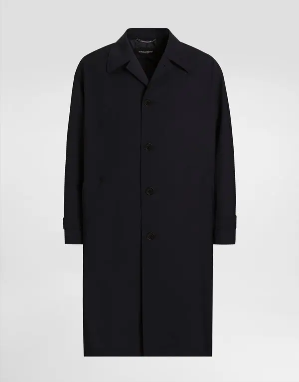 Dolce & Gabbana Single-breasted Wool Trench Coat