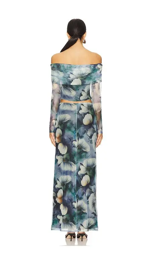 MORE TO COME Esmeralda Maxi Skirt Set In . Also