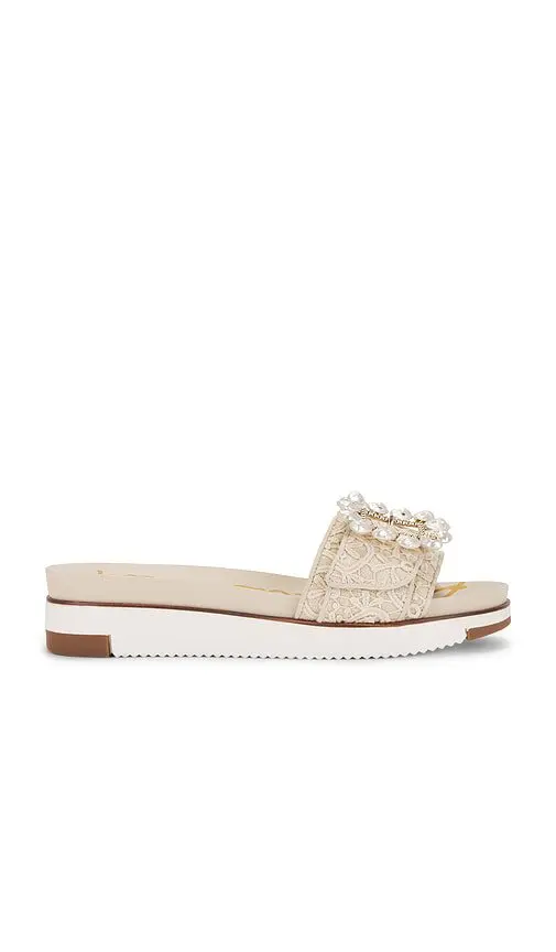 Sam Edelman Arianeorchid Embellished Platform Sandals - Ivory