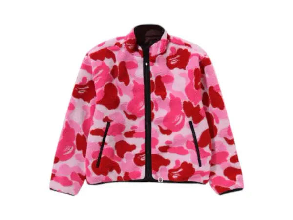 Bape Camo Boa Ripstop Reversible Jacket - Pink | Editorialist