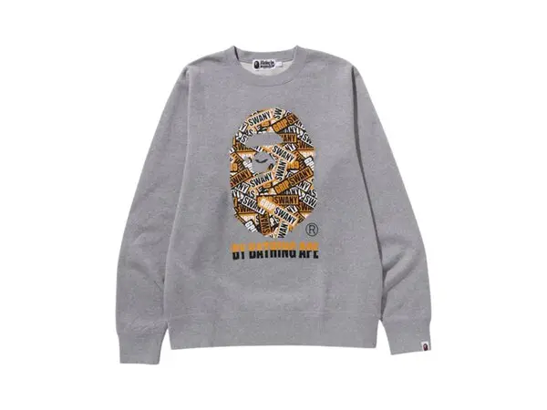 A BATHING APE X Grip Swany Crewneck Sweatshirt - Grey