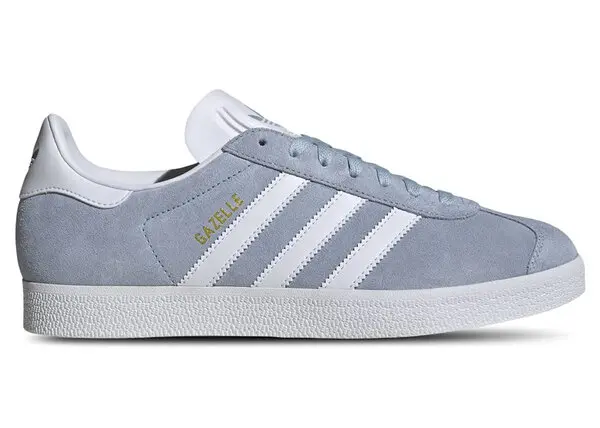 Adidas Gazelle Sneakers - Wonder Blue/Cloud White/Gold Metallic |  Editorialist