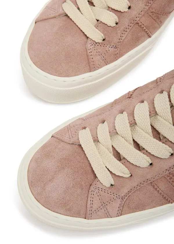 Moncler Monaco Panelled Suede Sneakers