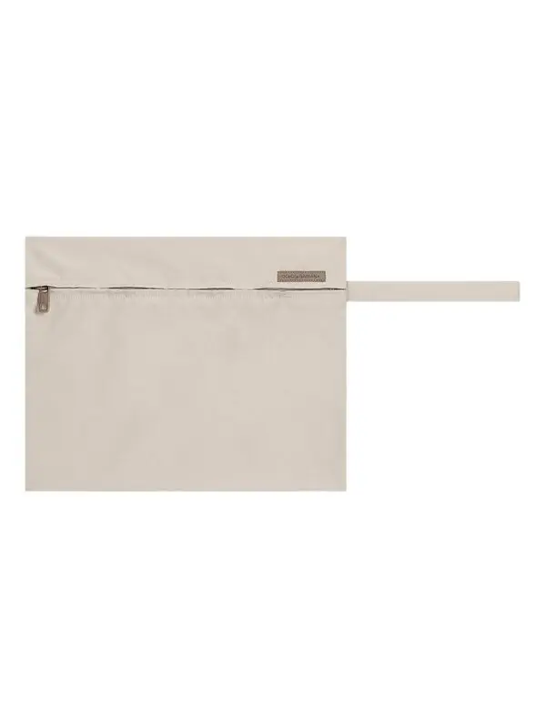 Dolce & Gabbana Logo-plaque Swim Shorts - Neutrals