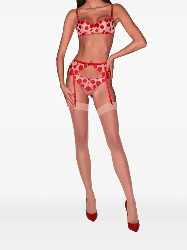 FLEUR DU MAL Polka-dot Garter