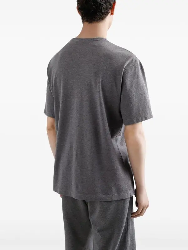 Dolce & Gabbana Logo-plaque Cotton T-shirt - Black