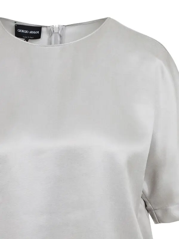 Giorgio Armani Satin Blouse - Grey