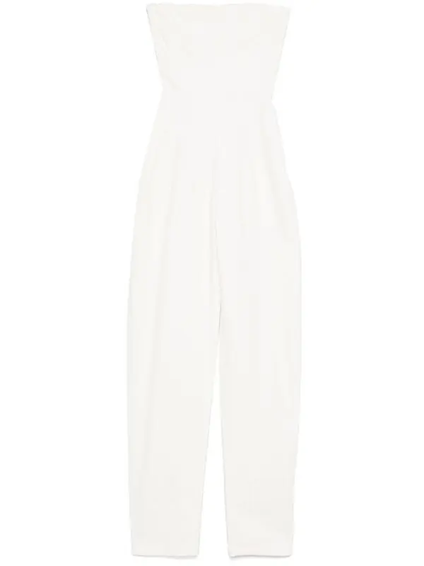 MONOT Strapless Jumpsuit - White