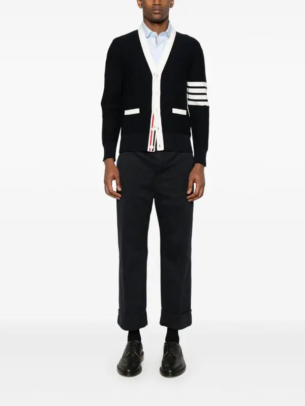 Thom Browne V-neck Cotton Cardigan