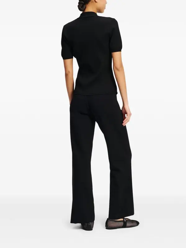 Karl Lagerfeld Logo-engraved Button Trousers