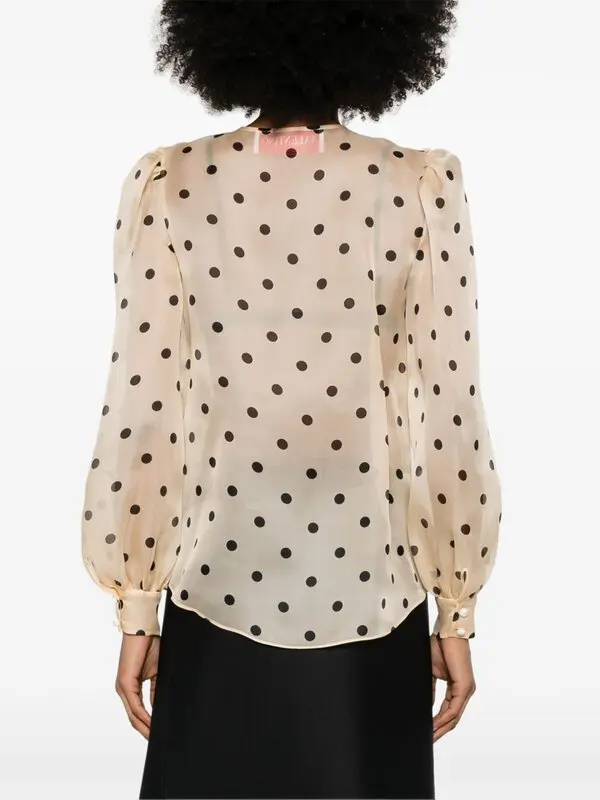 Valentino Garavani Polka Dot Blouse - Neutrals