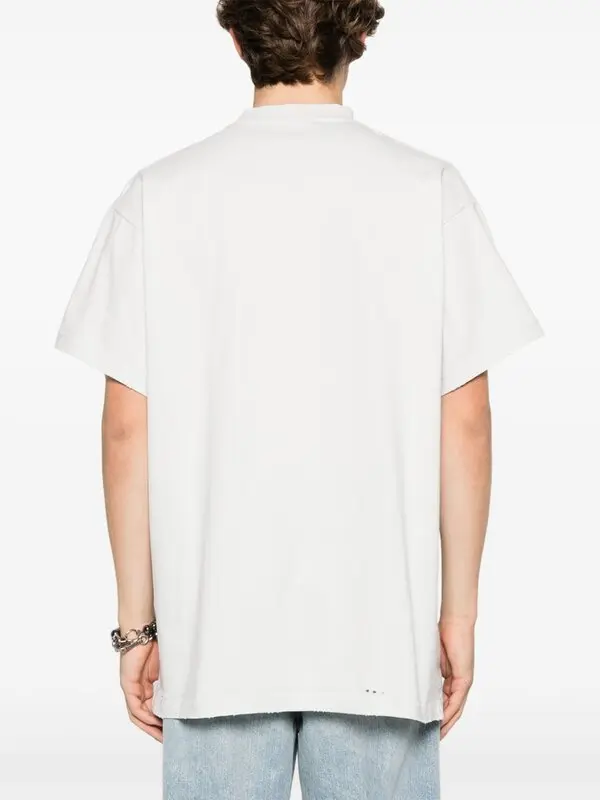 Balenciaga 3b Liquified Oversize T-shirt - Grey