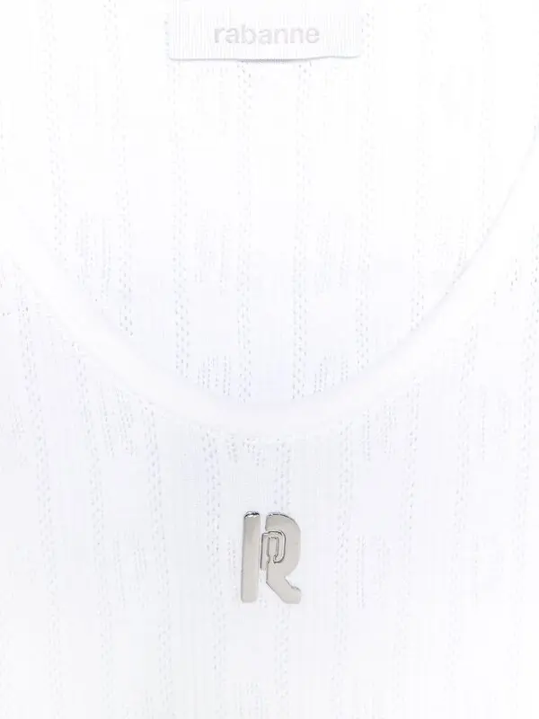 Rabanne Logo-plaque Tank Top