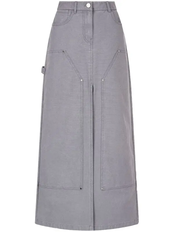 STUDIO TOMBOY Cotton Midi Skirt - Blue