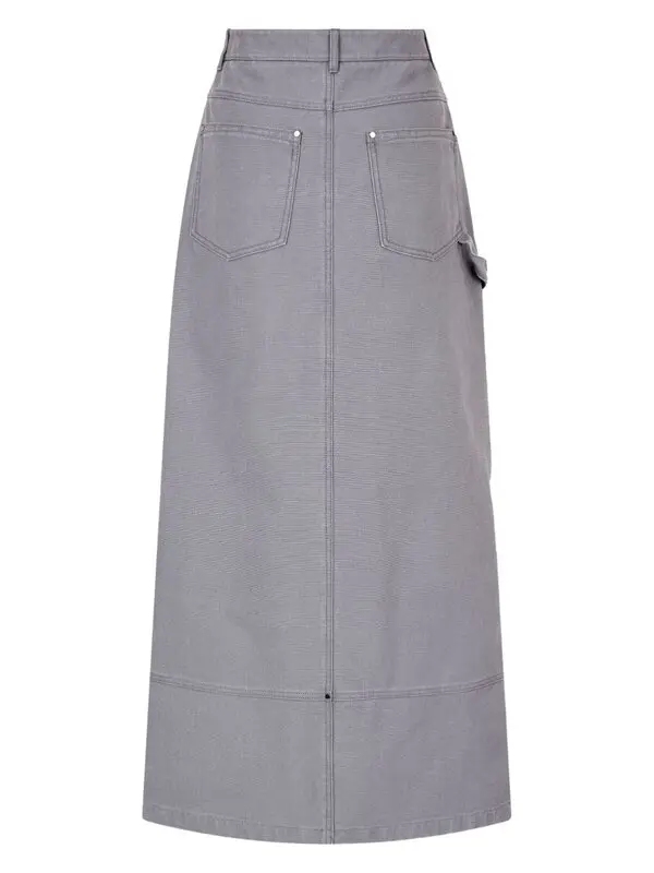 STUDIO TOMBOY Cotton Midi Skirt - Blue