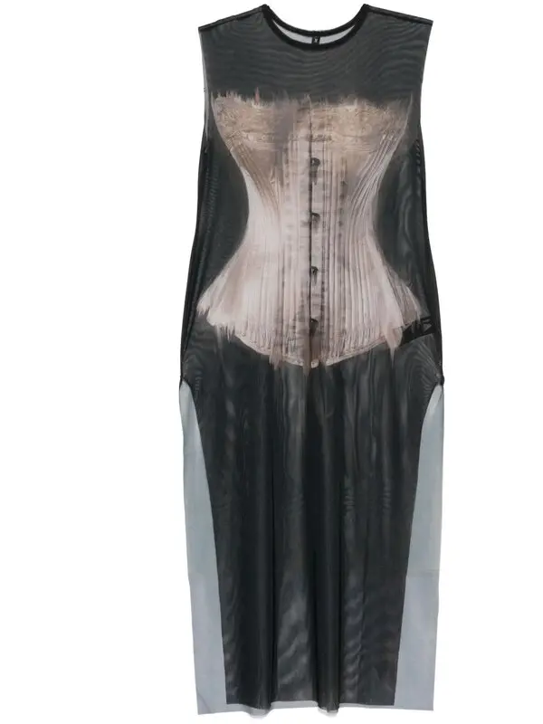 IA LONDON Graphic-print Midi Dress