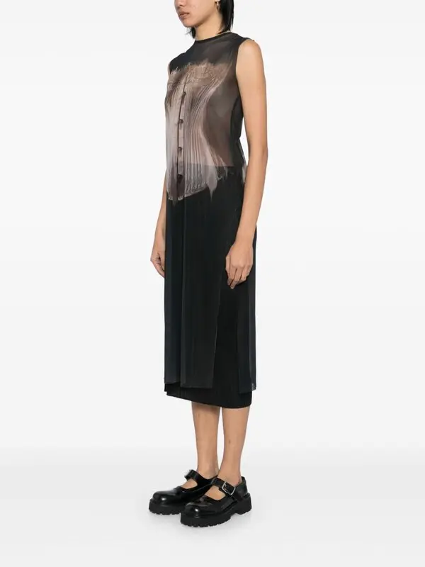 IA LONDON Graphic-print Midi Dress