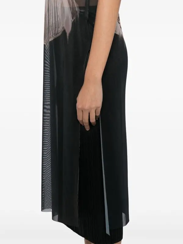 IA LONDON Graphic-print Midi Dress