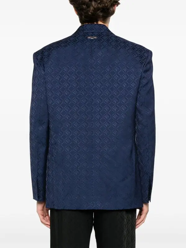 MARINE SERRE Moon Diamond Jacquard Blazer