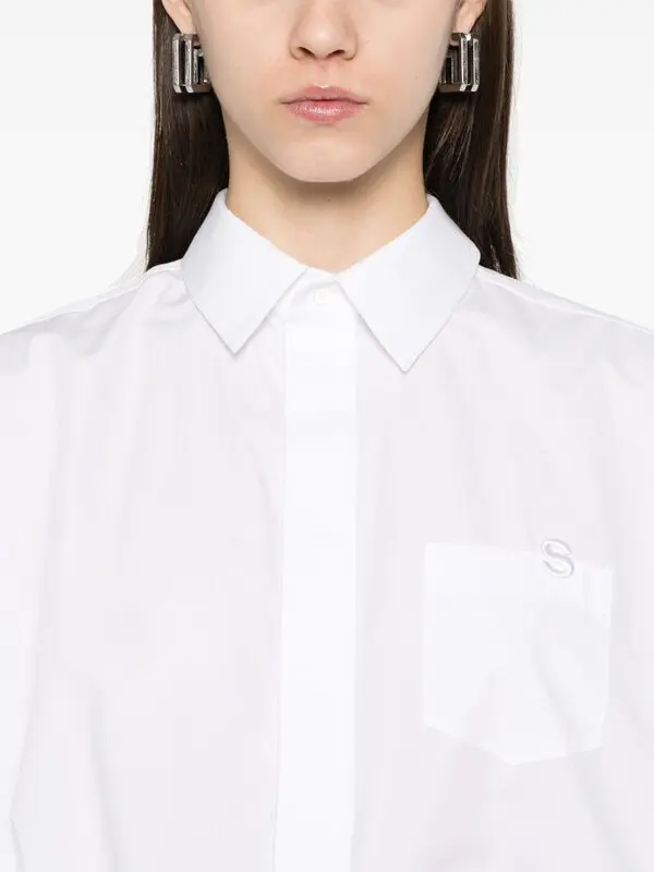 Sacai Logo-embroidered Shirt