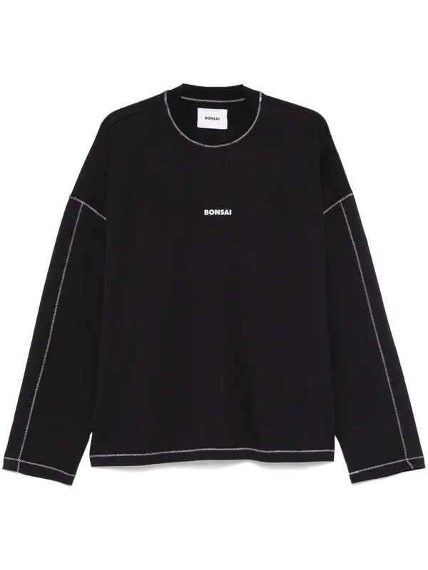 BONSAI Logo-print Long-sleeve T-shirt