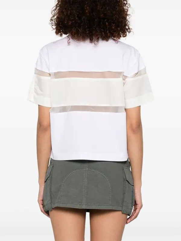 Sacai Contrast-panel T-shirt