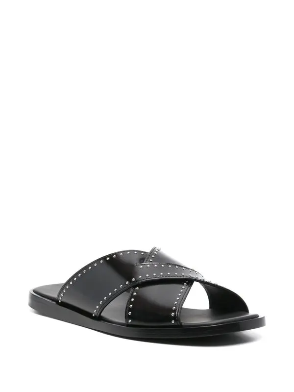 Church's Stud-embellished Slides - Black