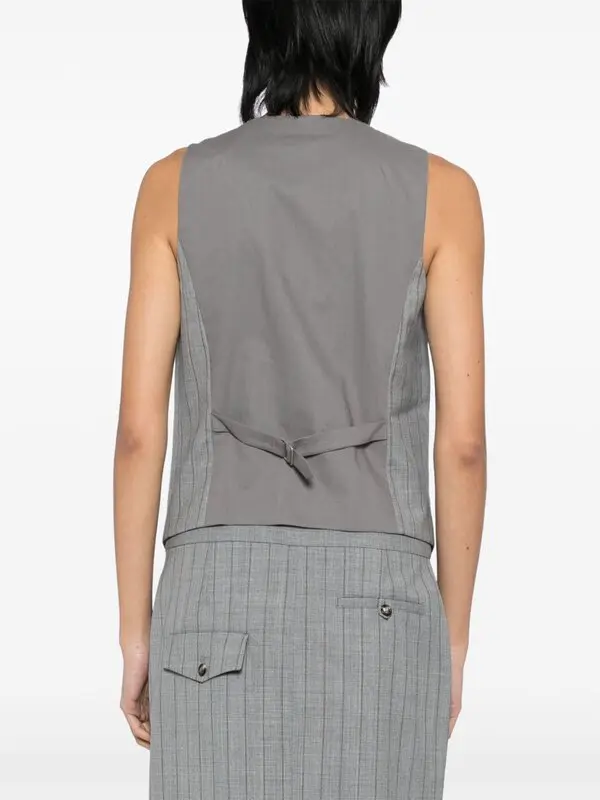 Moschino Checked Waistcoat