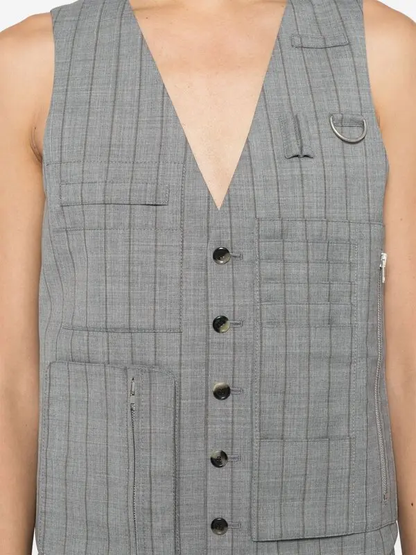 Moschino Checked Waistcoat