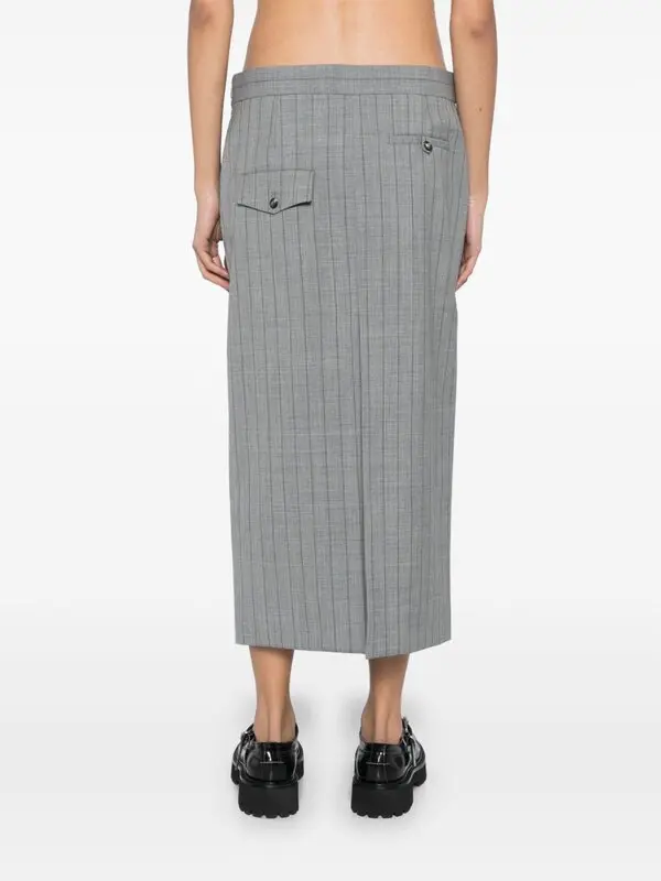 Moschino Checked Midi Skirt