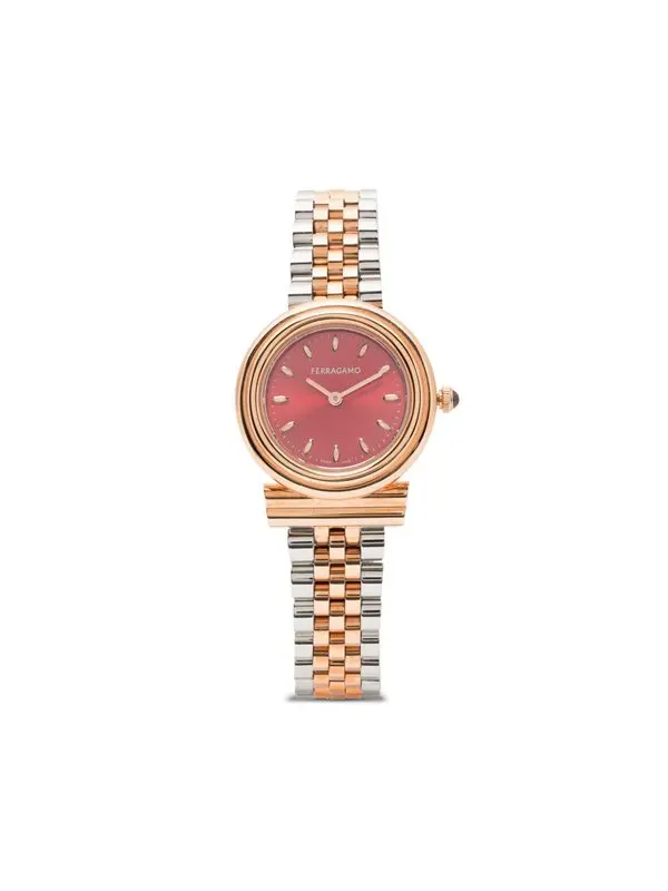 FERRAGAMO Gancini Twisted Watch - Red