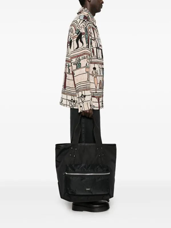 Sacai Large Pocket Tote Bag - Black | Editorialist