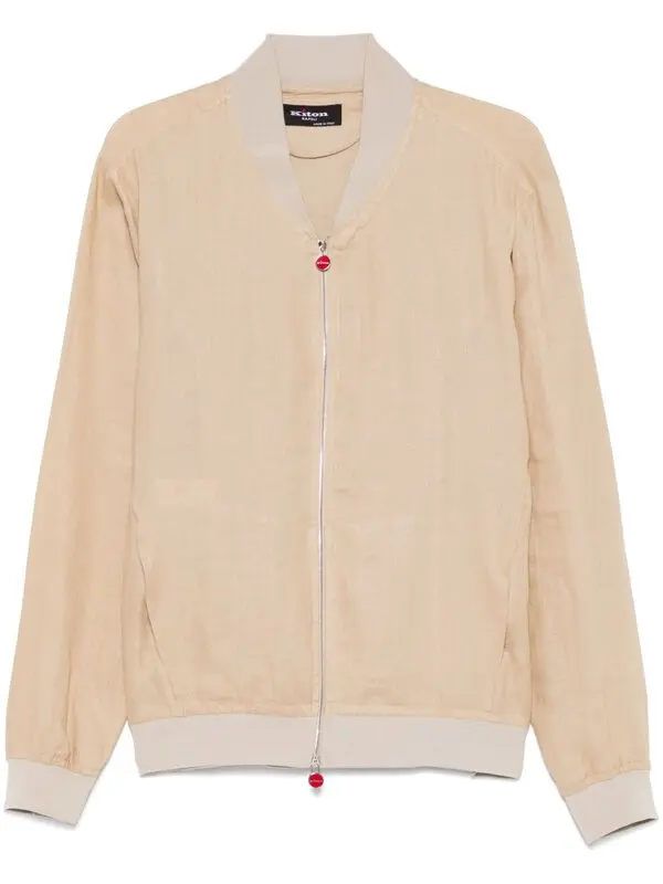 Kiton Linen Bomber Jacket