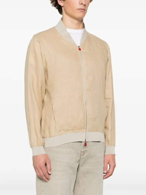 Kiton Linen Bomber Jacket