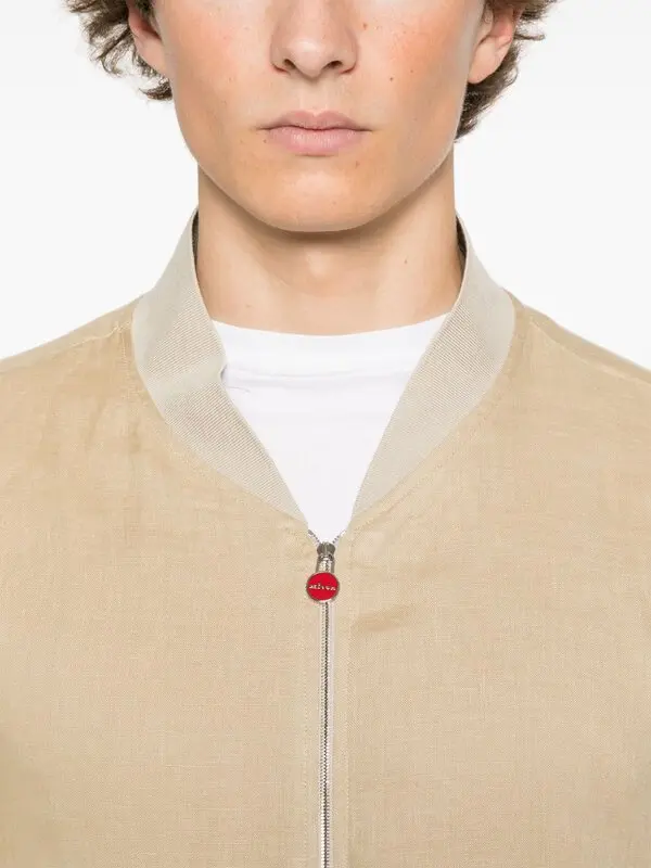 Kiton Linen Bomber Jacket