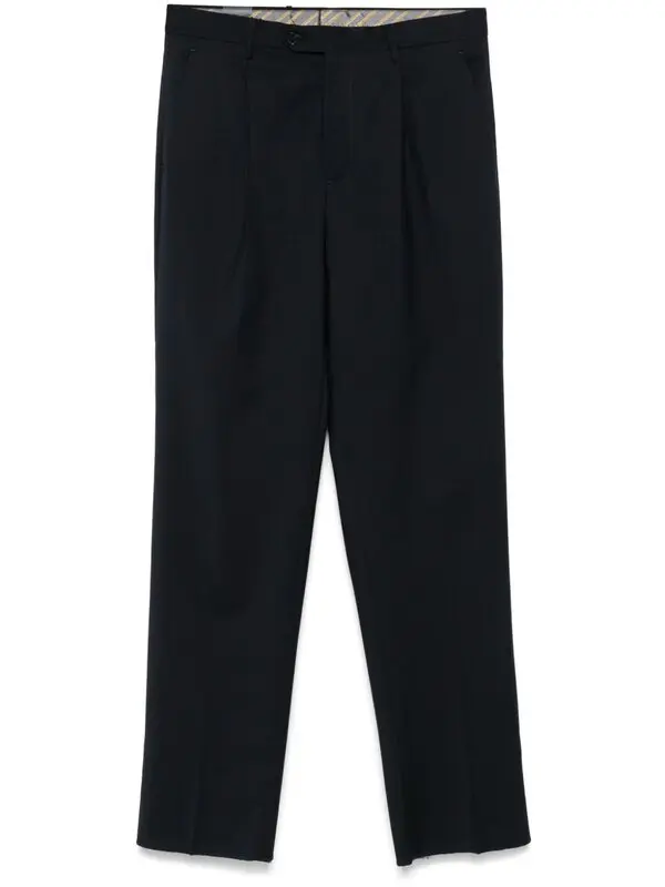 Etro Pleat-detailing Wool Trousers