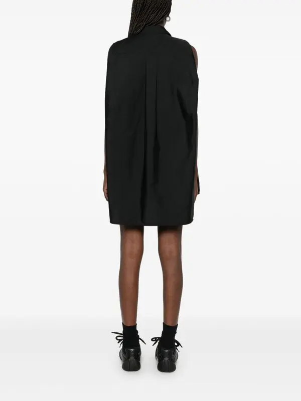 Sacai Sleeveless Mini Shirt Dress - Black