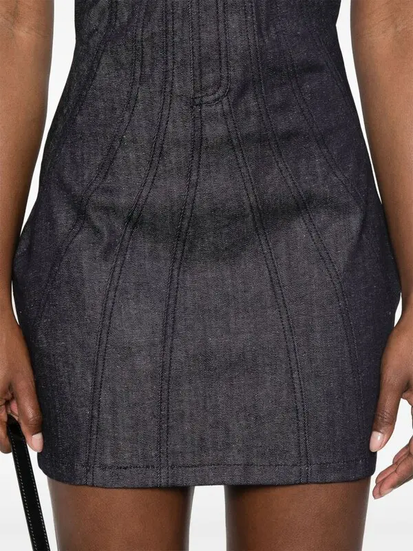 MUGLER Strapless Mini Dress - Black
