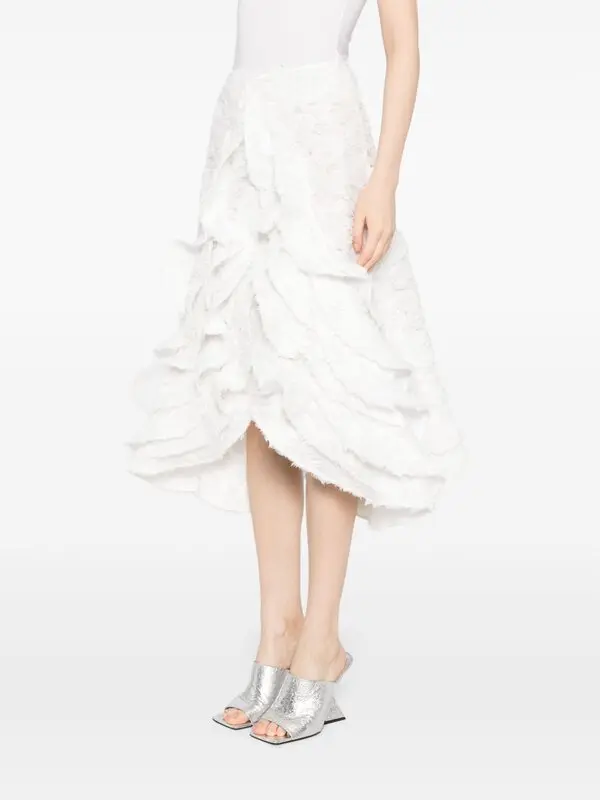 Maticevski Feathery Swing Skirt