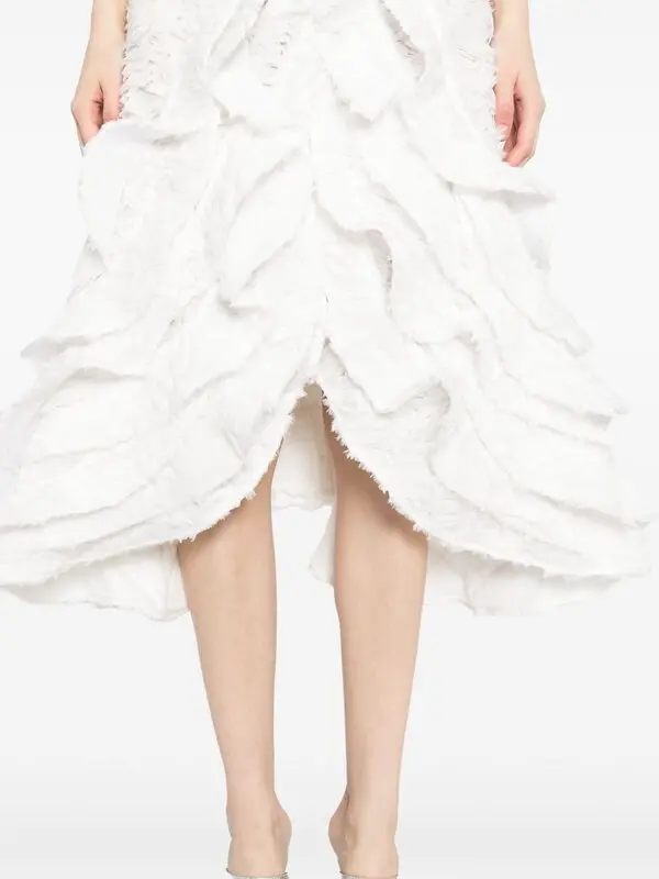 Maticevski Feathery Swing Skirt