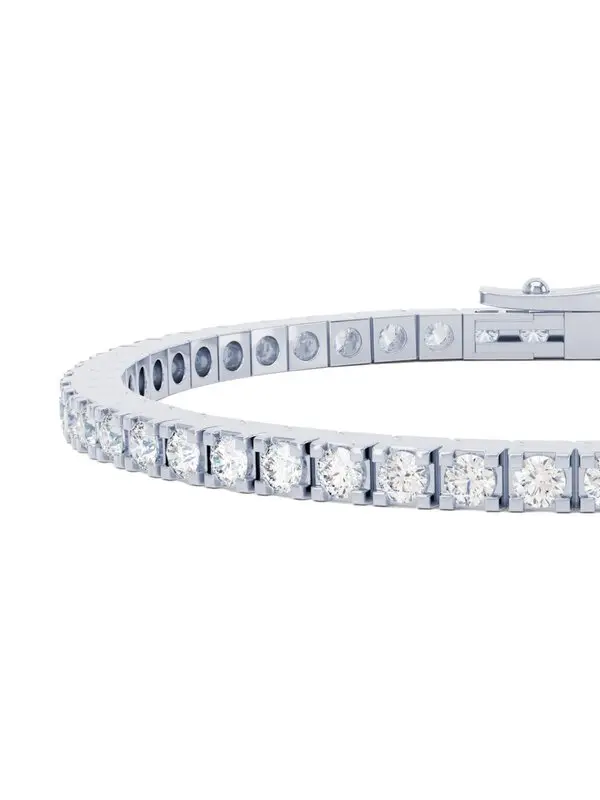 LOEV 18k Recycled White Gold Diamond Bracelet - Silver