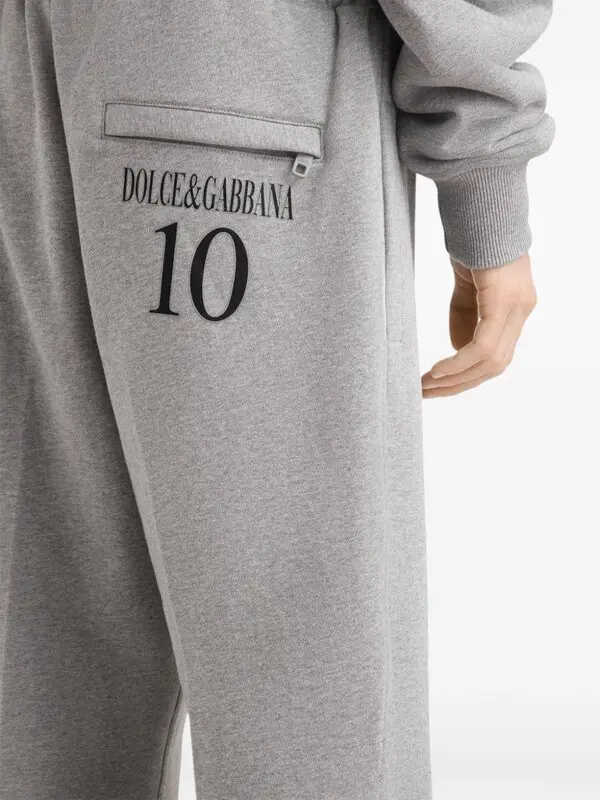 Dolce & Gabbana Logo-patch Track Pants - Grey