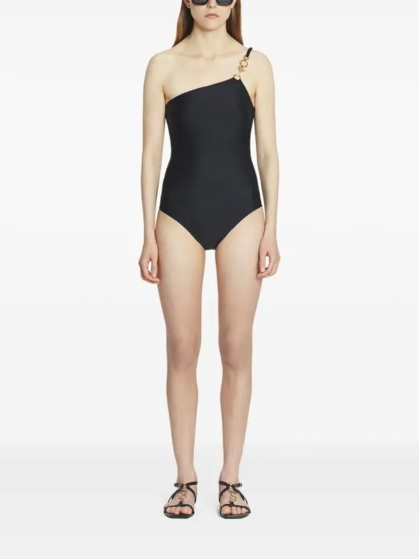 LANVIN One-shoulder Swimsuit - Black