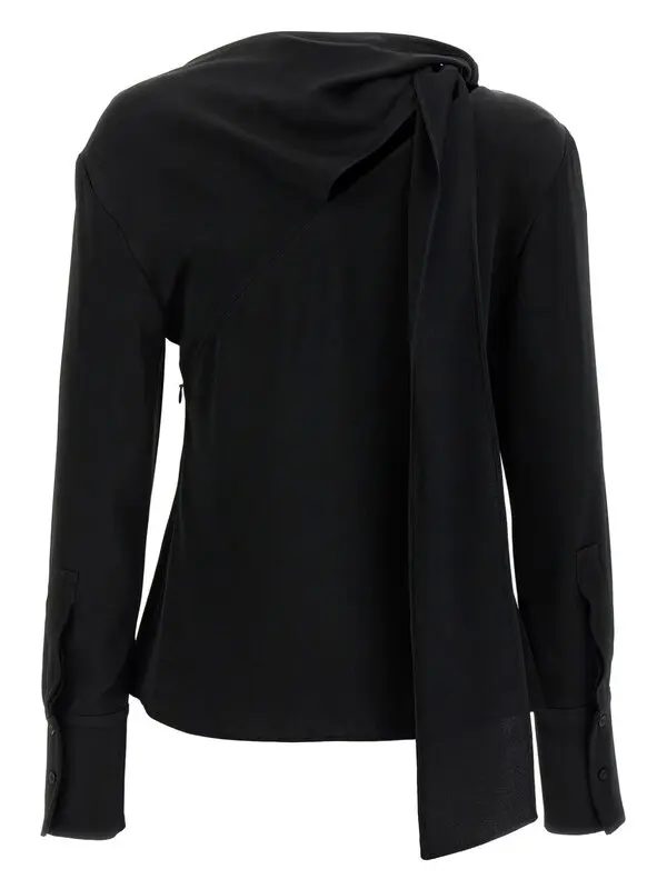 Givenchy Bow-detail Draped Blouse